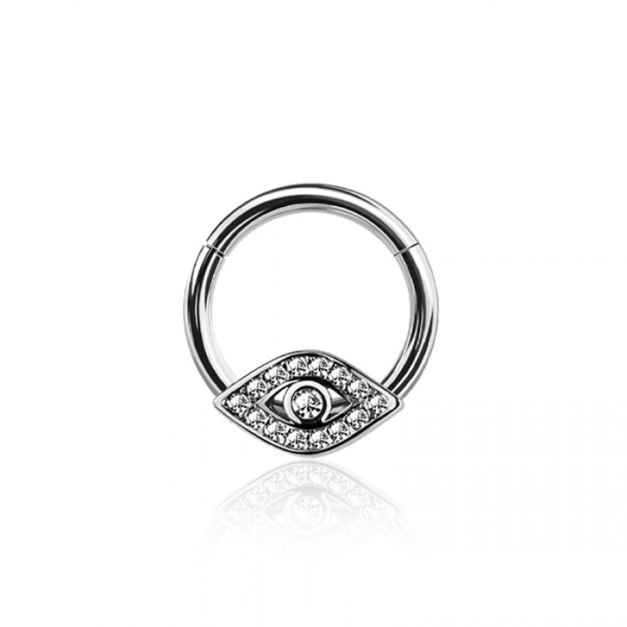 16g Hinged Clicker Evil Eye Nose Ring – IE WHSE