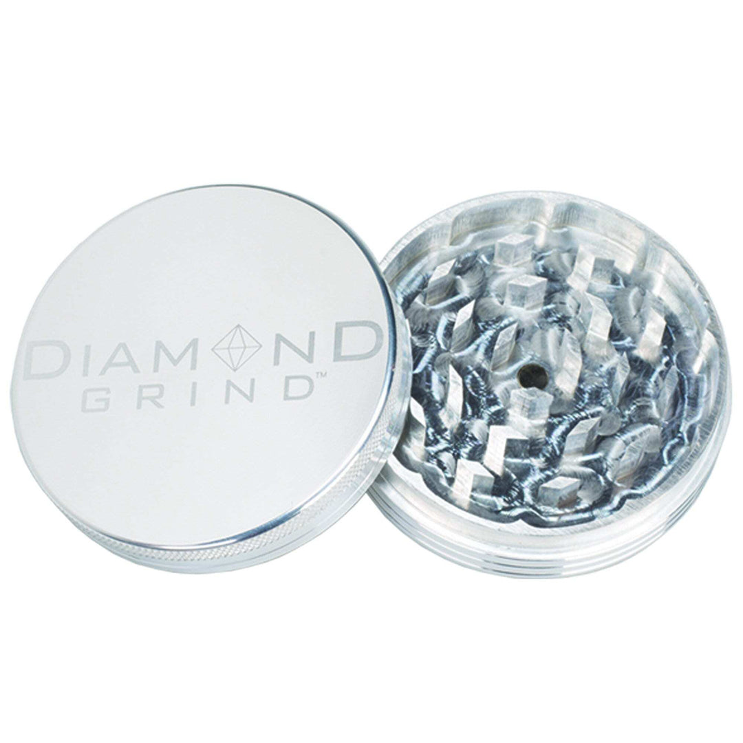 Diamond Grind 40mm 2pc Silver Grinder – IE WHSE