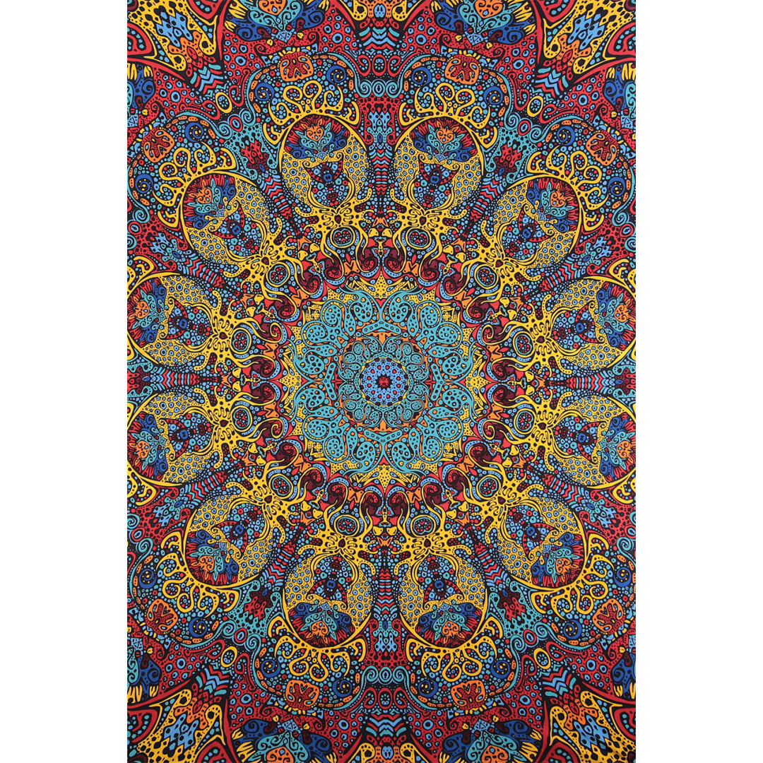 Psychedelic Sunburst 3D Tapestry – IE WHSE